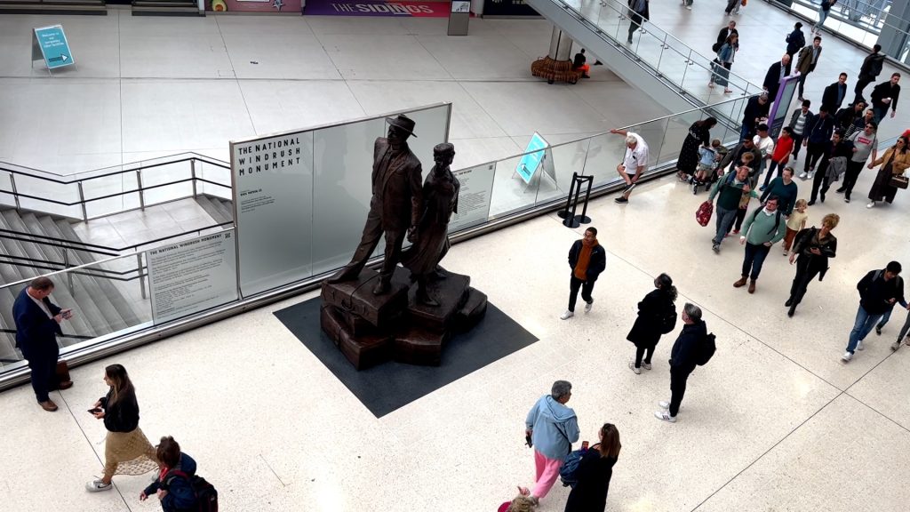 National Windrush monument Waterloo | YNUKtv