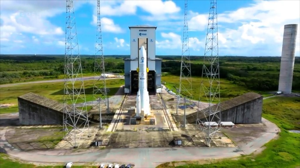 Ariane 6 stands tall for launch - blast-off in summer | YNUKtv