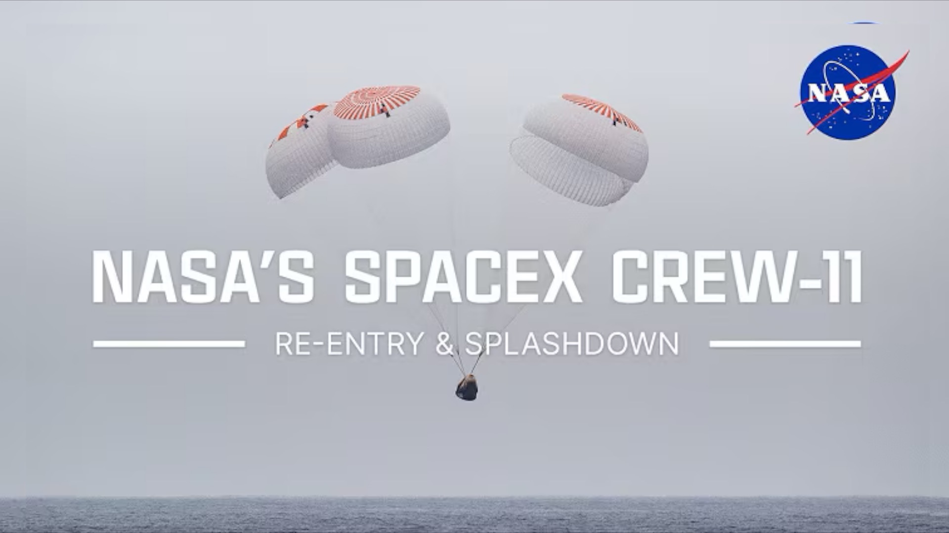 NASA's SpaceX Crew-11 Re-entry and Splashdown | YNUKtv