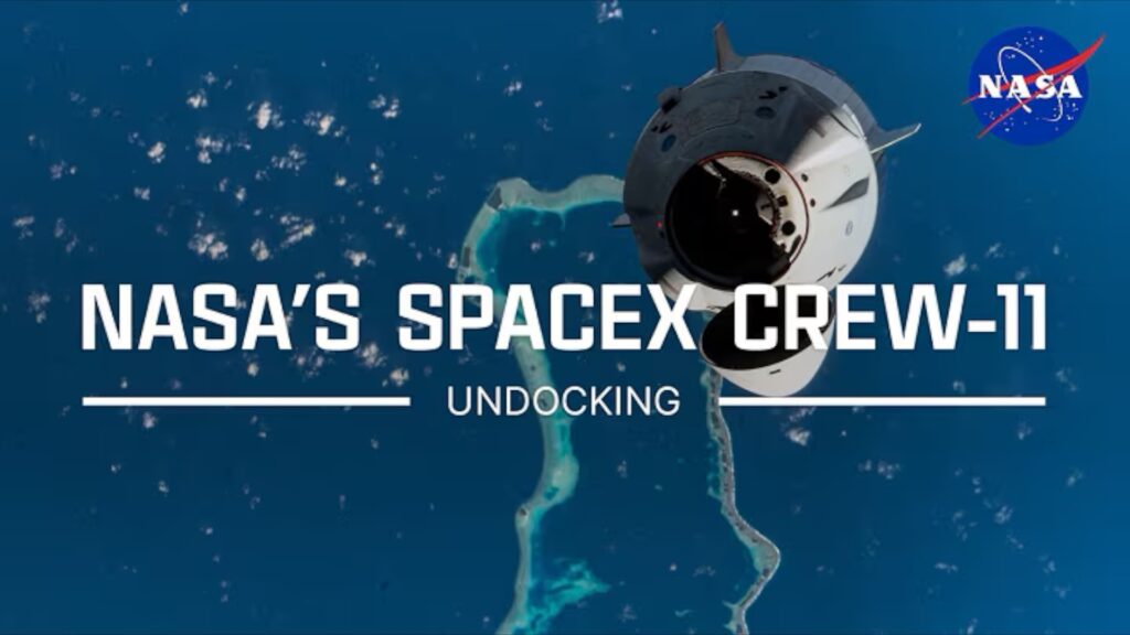 NASAs SpaceX Crew-11 Undocking | YNUKtv