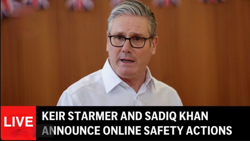 LIVE - Keir Starmer and Sadiq Khan announce online safety | YNUKtv