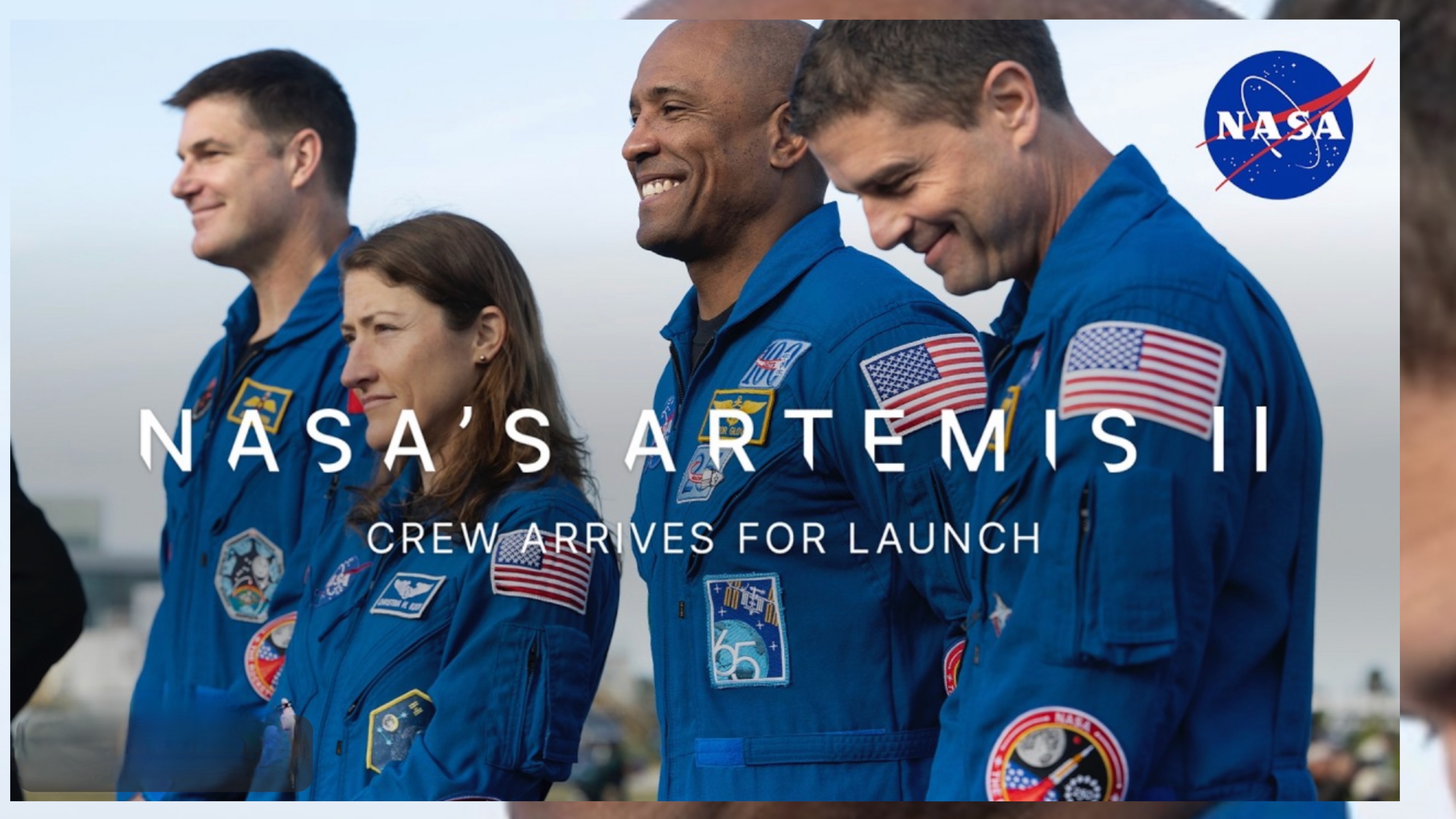 NASA'S ARTEMIS II - crew arrives for launch | YNUKtv